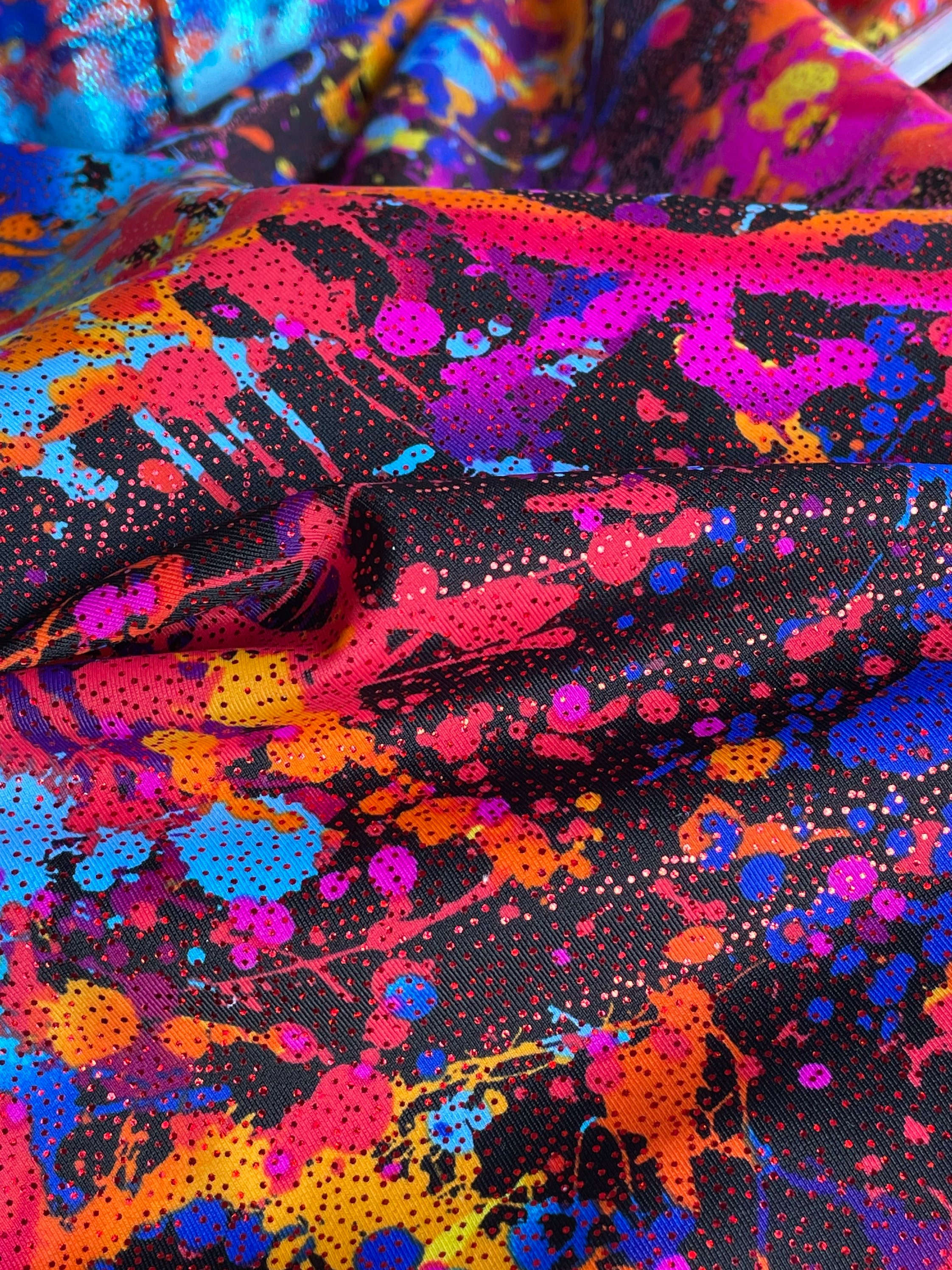 New Splatter Paint With Metallic Glitter Multicolor Splatter - Etsy