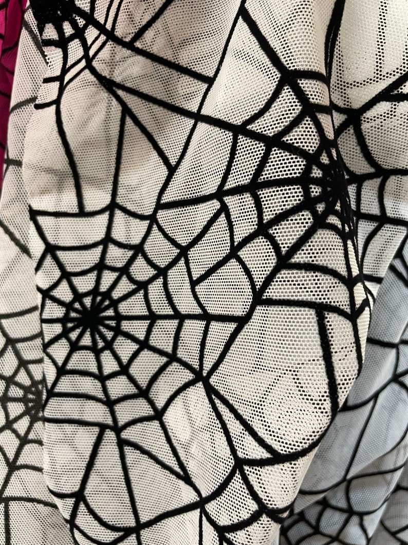 Power Mesh Lining Black Spider Web Mesh Fabric Sold by the - Etsy