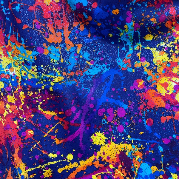 Paint Splatter Fabric - Etsy