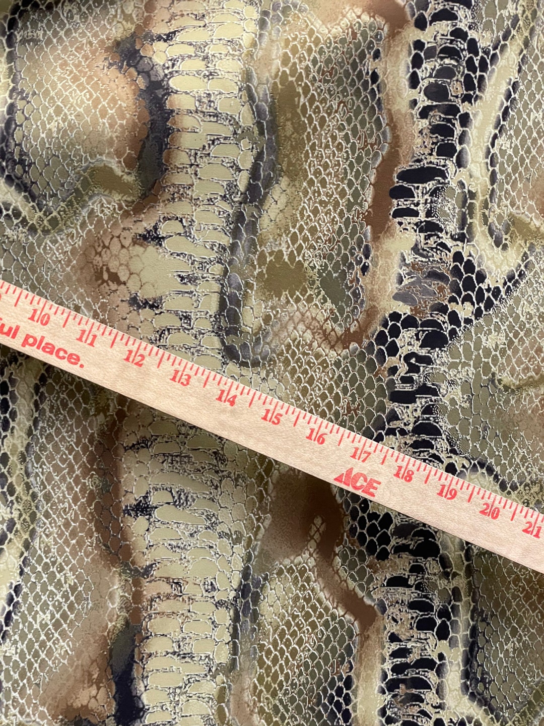 New Reptile Snake Print Four Way Stretch Nylon Spandex Fabric Sold by ...