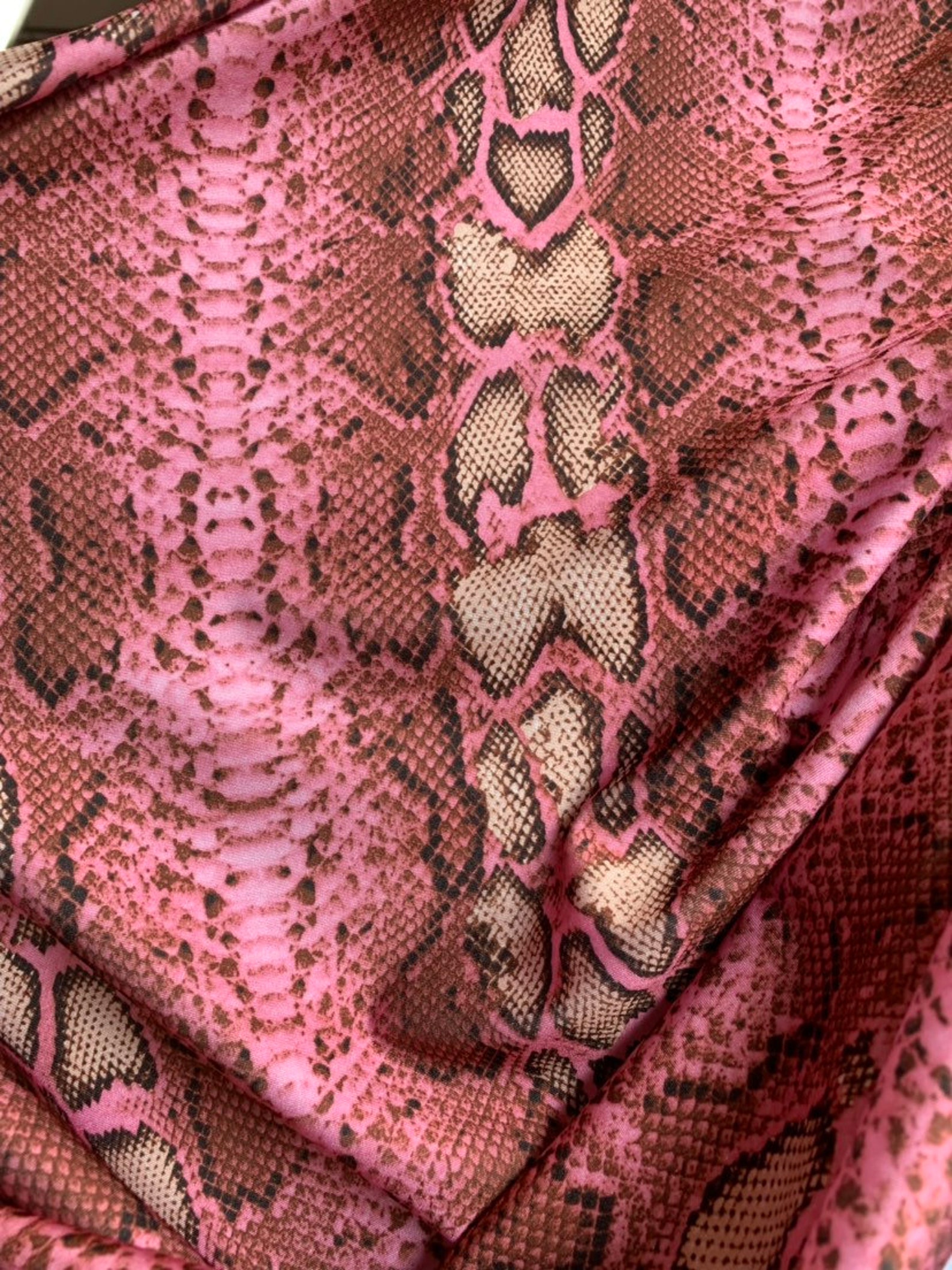 Snake Print Fabric Multiple Snake Print Four Way Stretch - Etsy