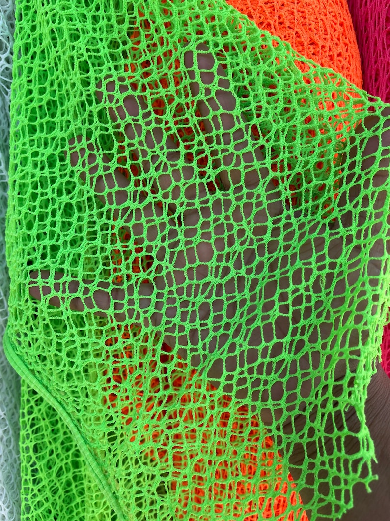 New Fishnet Neon Colors 4 Way Stretch Poly Fishnet 4 Colors - Etsy