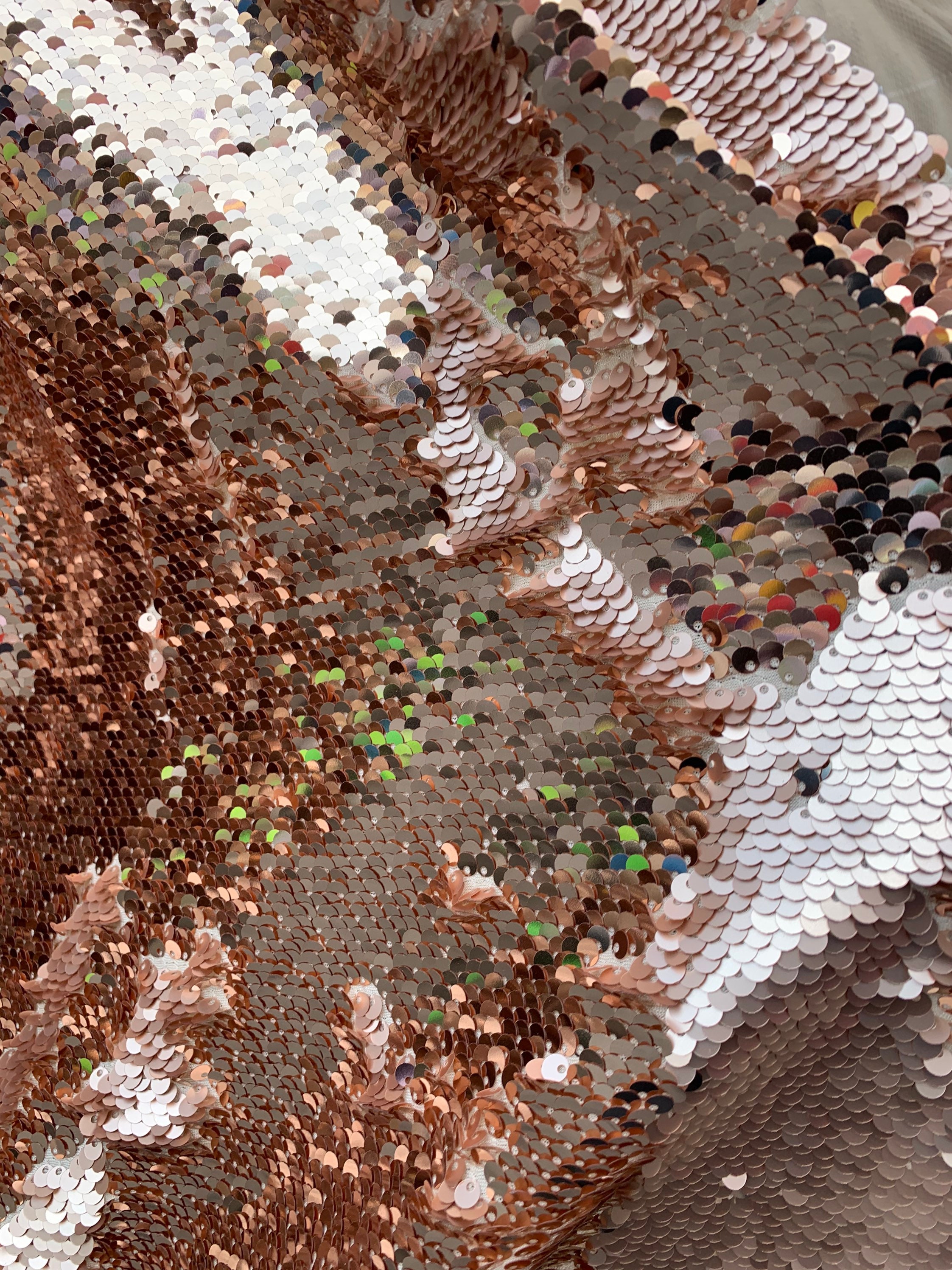 Mermaid Shiny Matte Rose Gold Blush Dusty Rose Newtwo Tone | Etsy