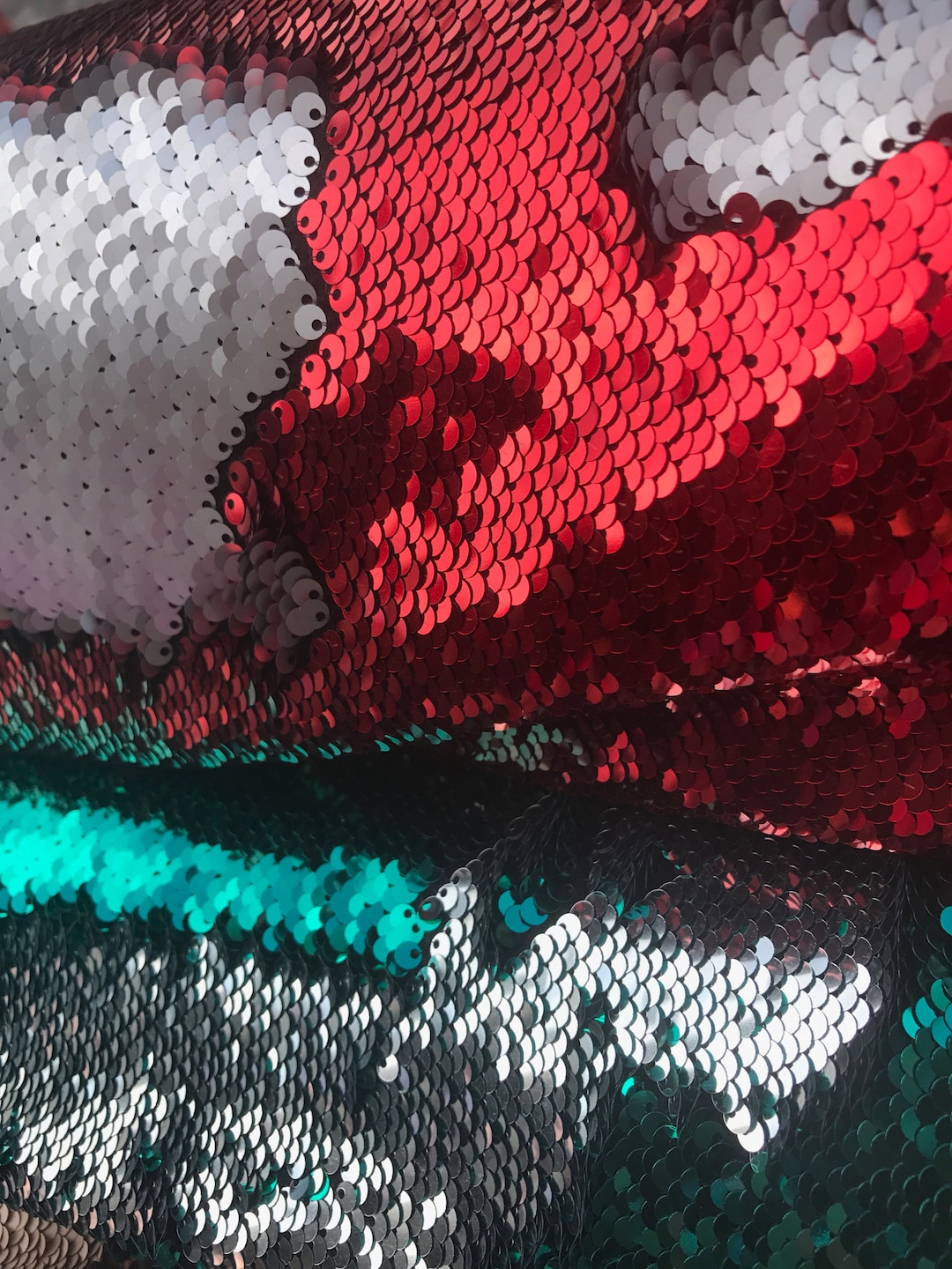 5mm Flip Sequin Fabric: Two-tone, 54" Wide, Sold by the Yard - Etsy