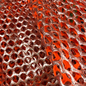 Metallic Fishnet Fabric/ With Lurex Metallic Fish Net Spandex Fabric 60 ...