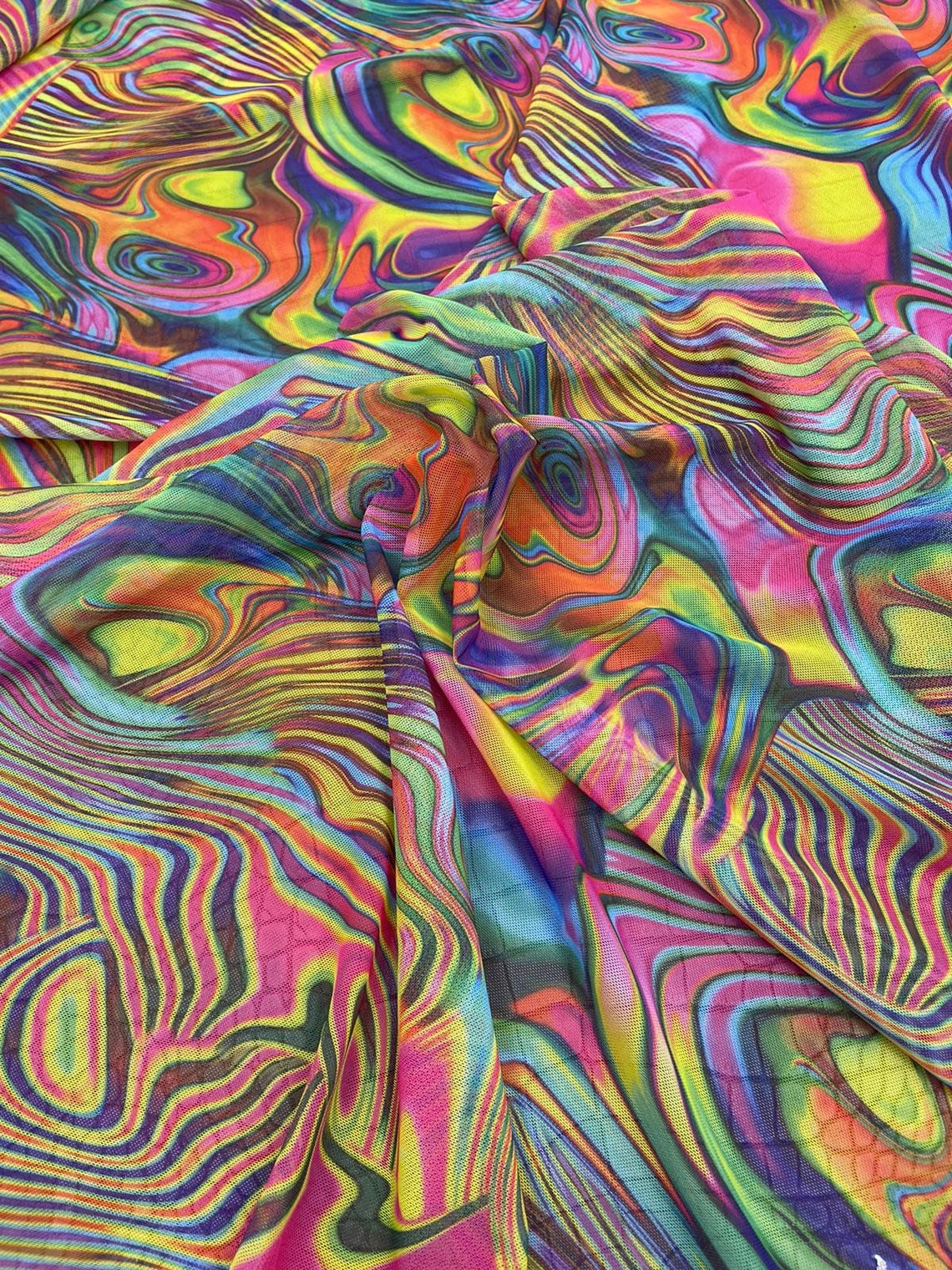 Abstract Neon MESH Fabric Sold by the Yard Mesh Dance-wear - Etsy