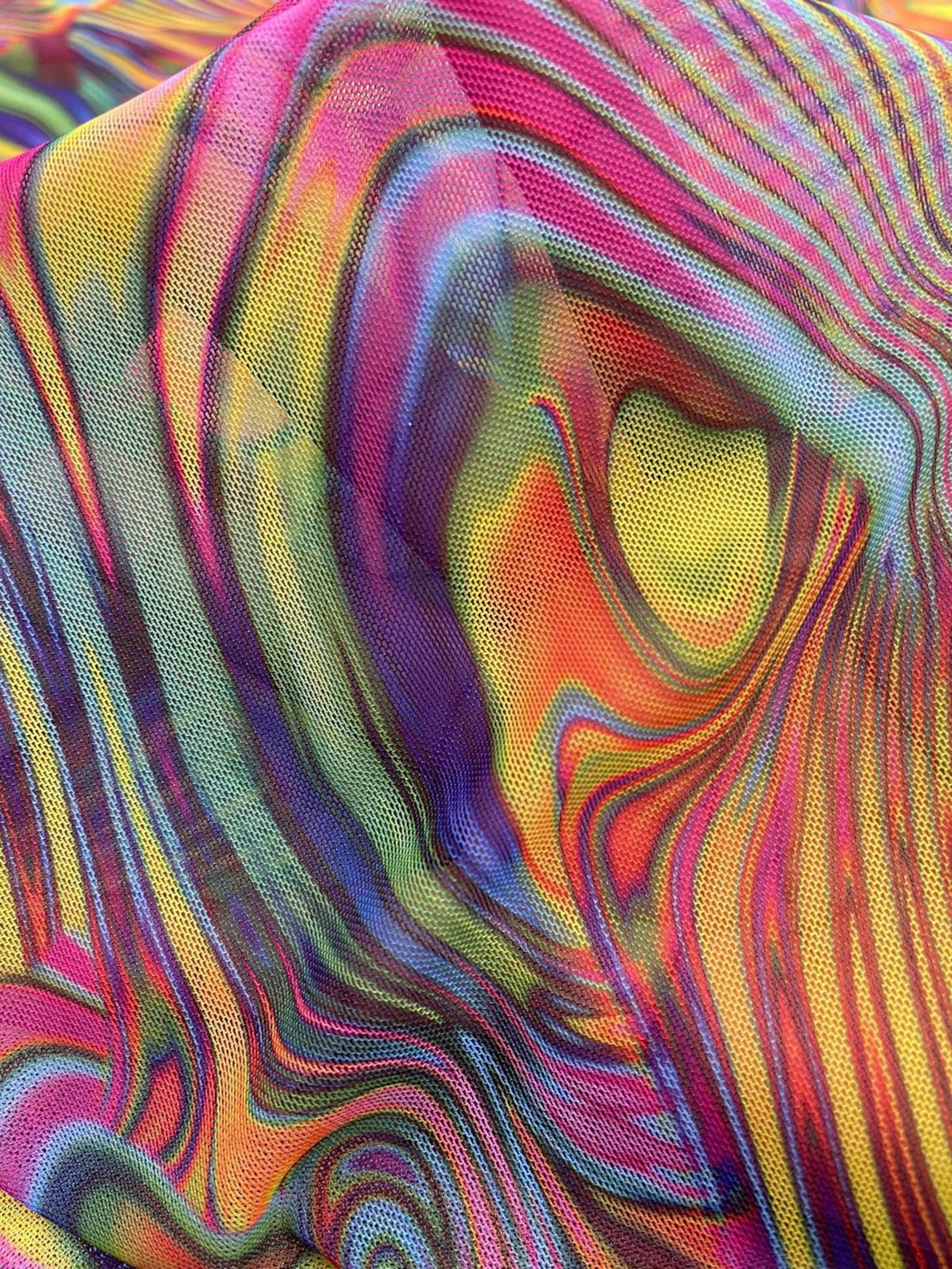 Abstract Neon MESH Fabric Sold by the Yard Mesh Dance-wear - Etsy