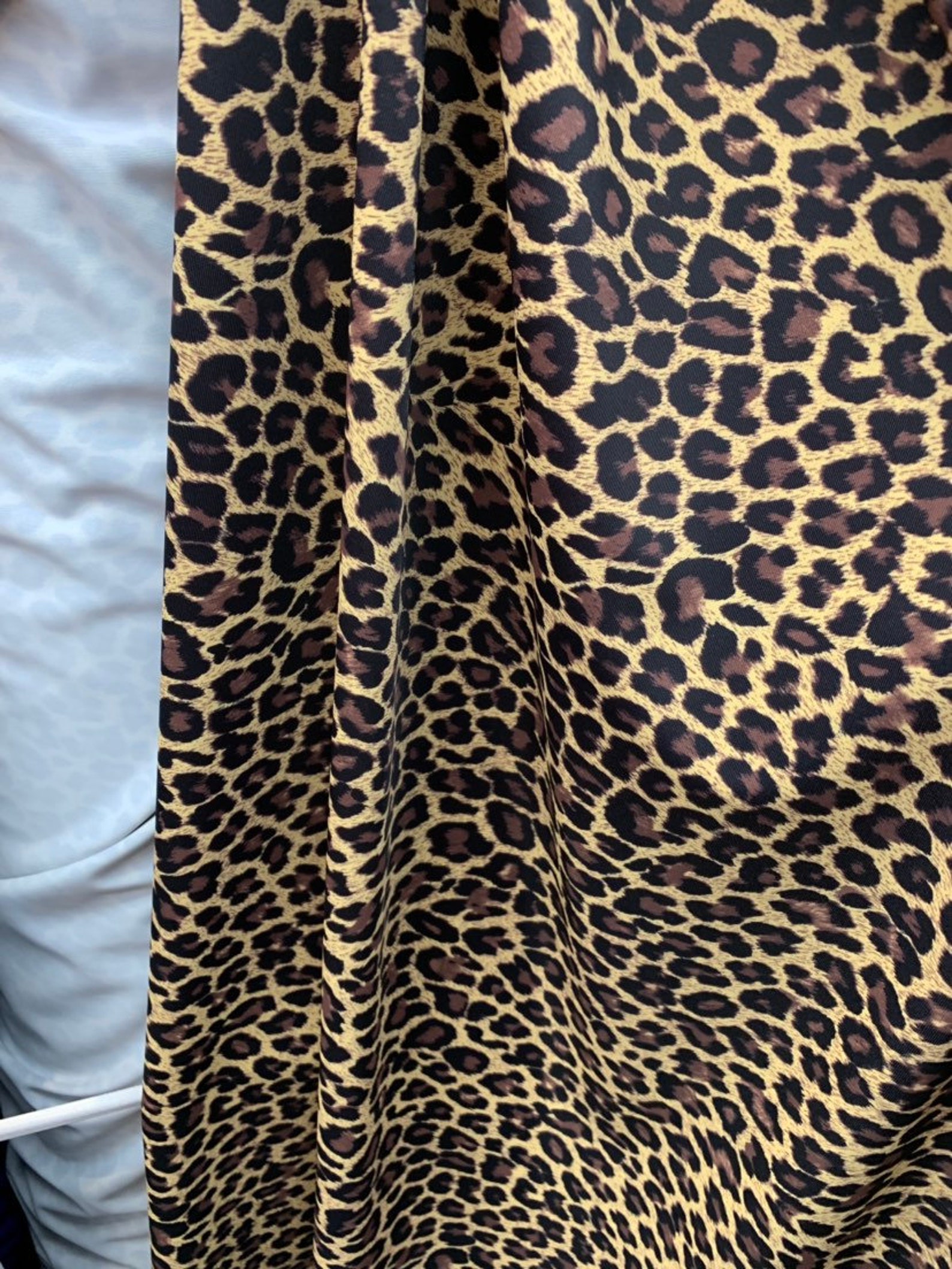Cheetah Print on Nylon Spandex Fabric 4 Way Stretch. Sold by the Yard ...