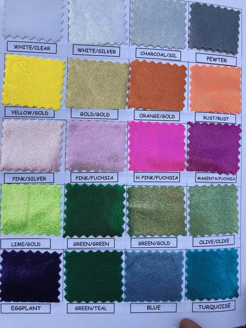 Metallic Foggy Foil Nylon Spandex Fabric Sold by the - Etsy