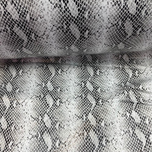 Iridescent Black Snake Skin Fabric 60 4 Way Stretch | Etsy