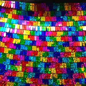 New Rainbow Multicolored Piano Scales Dangaling Medium Sequins - Etsy