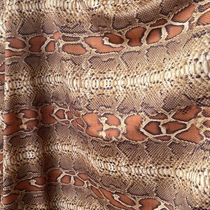New Snake Print 4 Way Stretch Nylon Spandex Fabric Sold by the Yard 60 ...