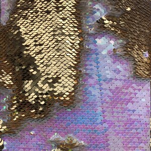 Mermaid Shiny 5mm Pink Iridescent/gold Newtwo Tone Flip up Sequins ...