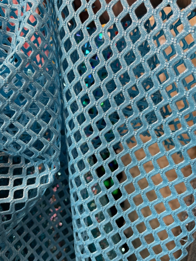 Metallic Fishnet Fabric/ With Lurex Metallic Fish Net Spandex - Etsy