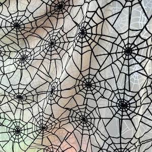 Power Mesh Lining Black Spider Web Mesh Fabric Sold by the Yard- Nylon ...
