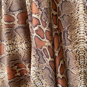 New Snake Print 4 Way Stretch Nylon Spandex Fabric Sold by the Yard 60 ...