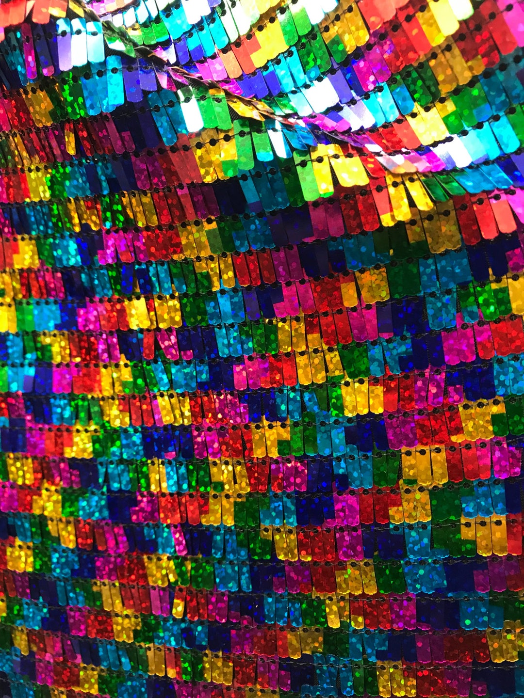 New Rainbow Multicolored Piano Scales Dangaling Medium Sequins - Etsy