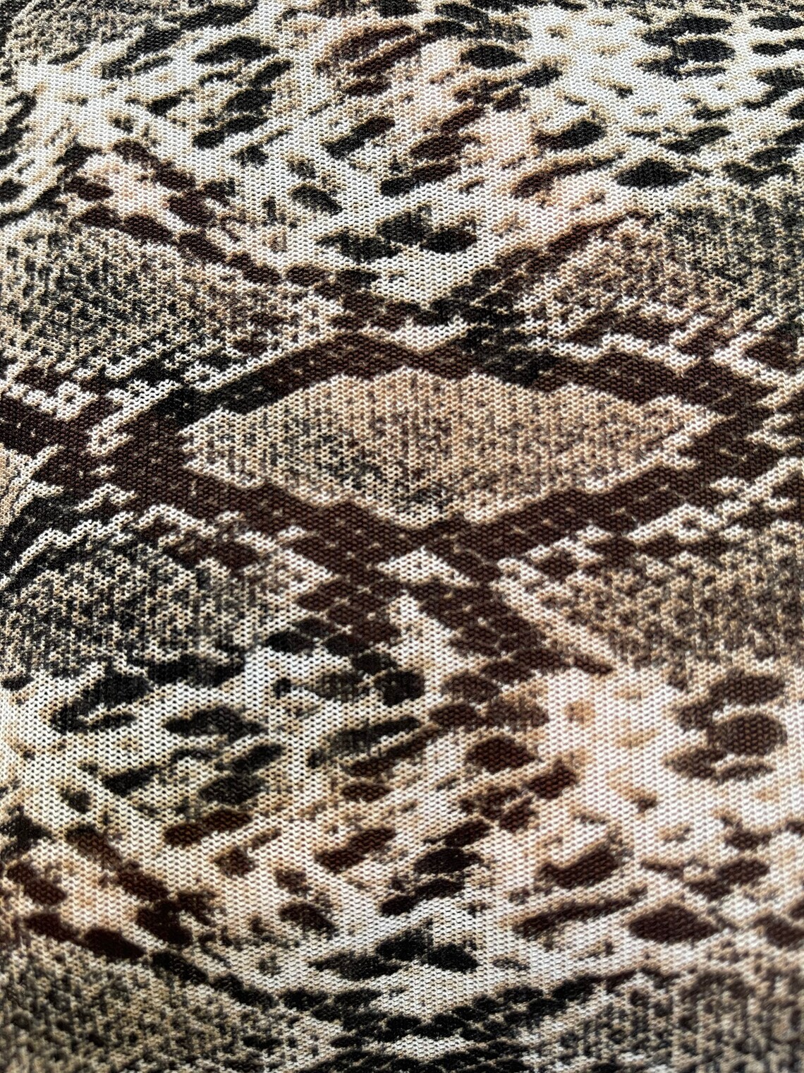 Snake Print MESH Fabric Natural Colors Snake Mesh Fabric Sold - Etsy