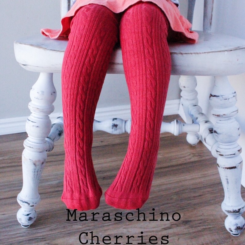 Winter 2019 Hand dyed winter cable knit tights LIMITED | Etsy