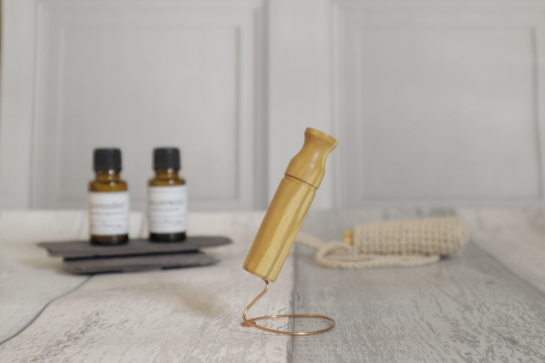 Olive Wood Aromatherapy Wooden Essential Oil Inhaler for De-stress ...