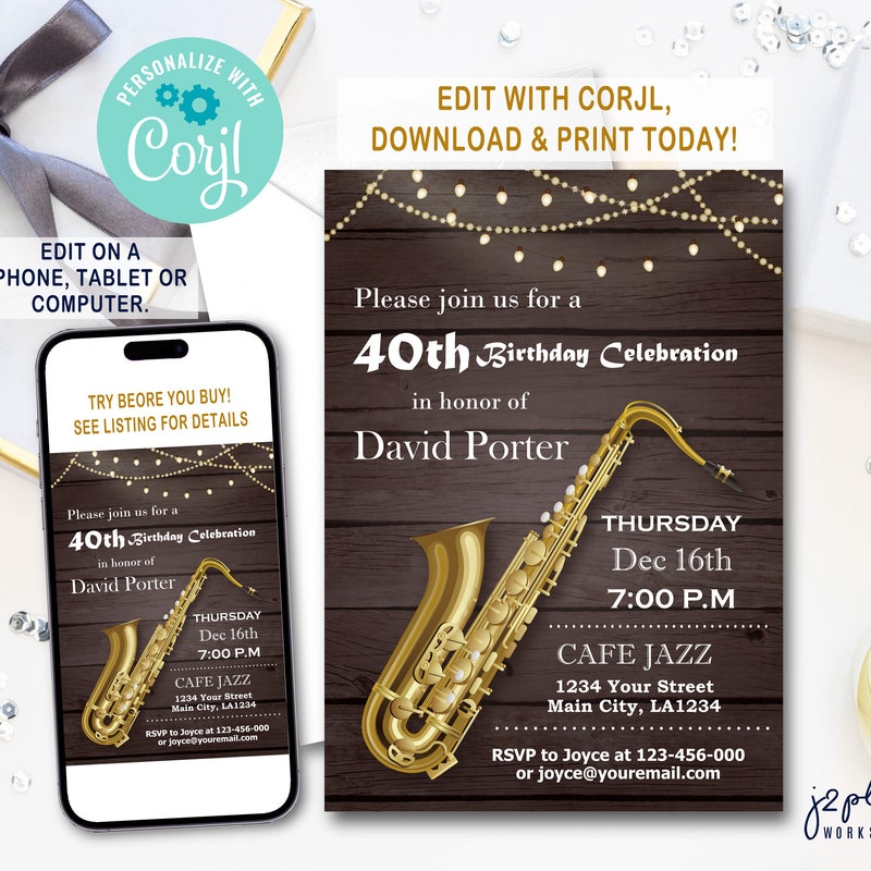 Music Invitations - Etsy