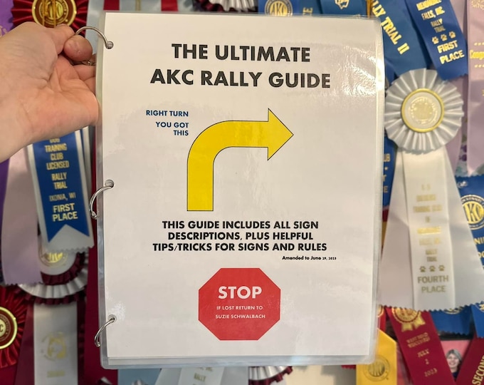 AKC Rally Laminated Sign Set NOVICE MASTER - Etsy