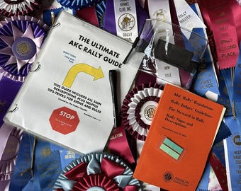 AKC Rally NOVICE Laminated Sign Set With Practice Courses - Etsy