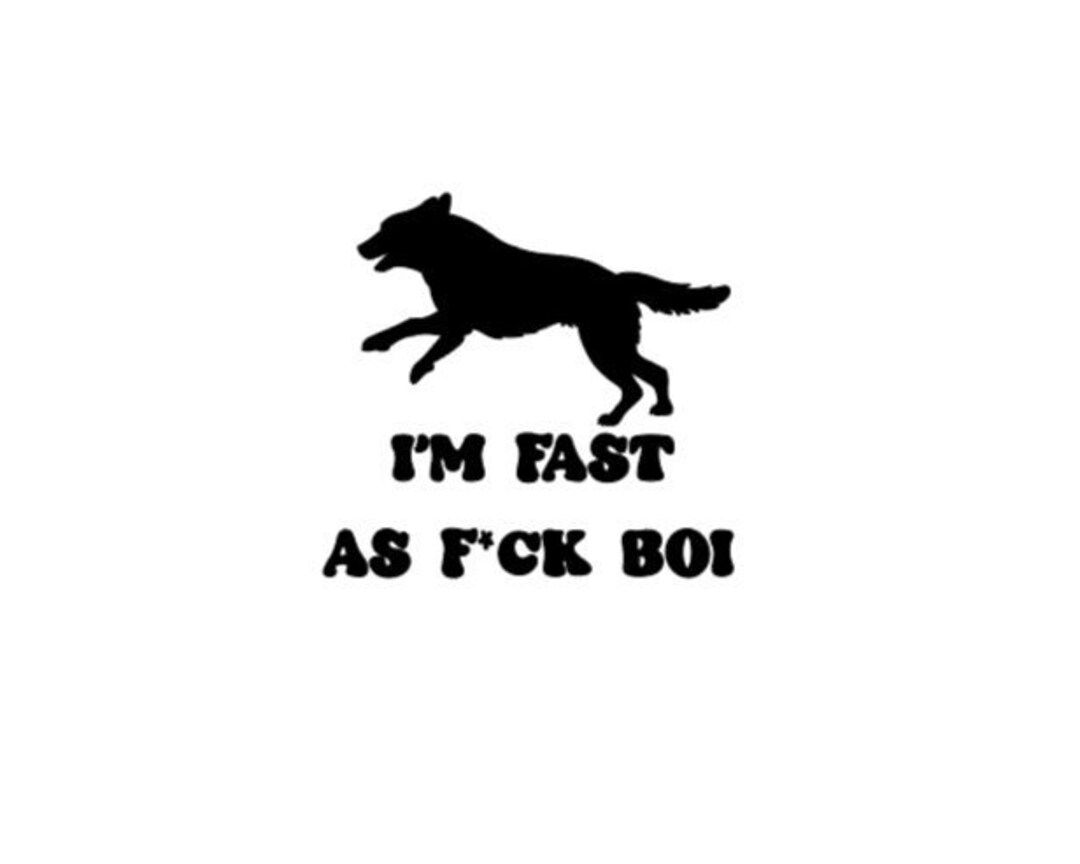 I'm Fast as Fck Boi Decal - Etsy