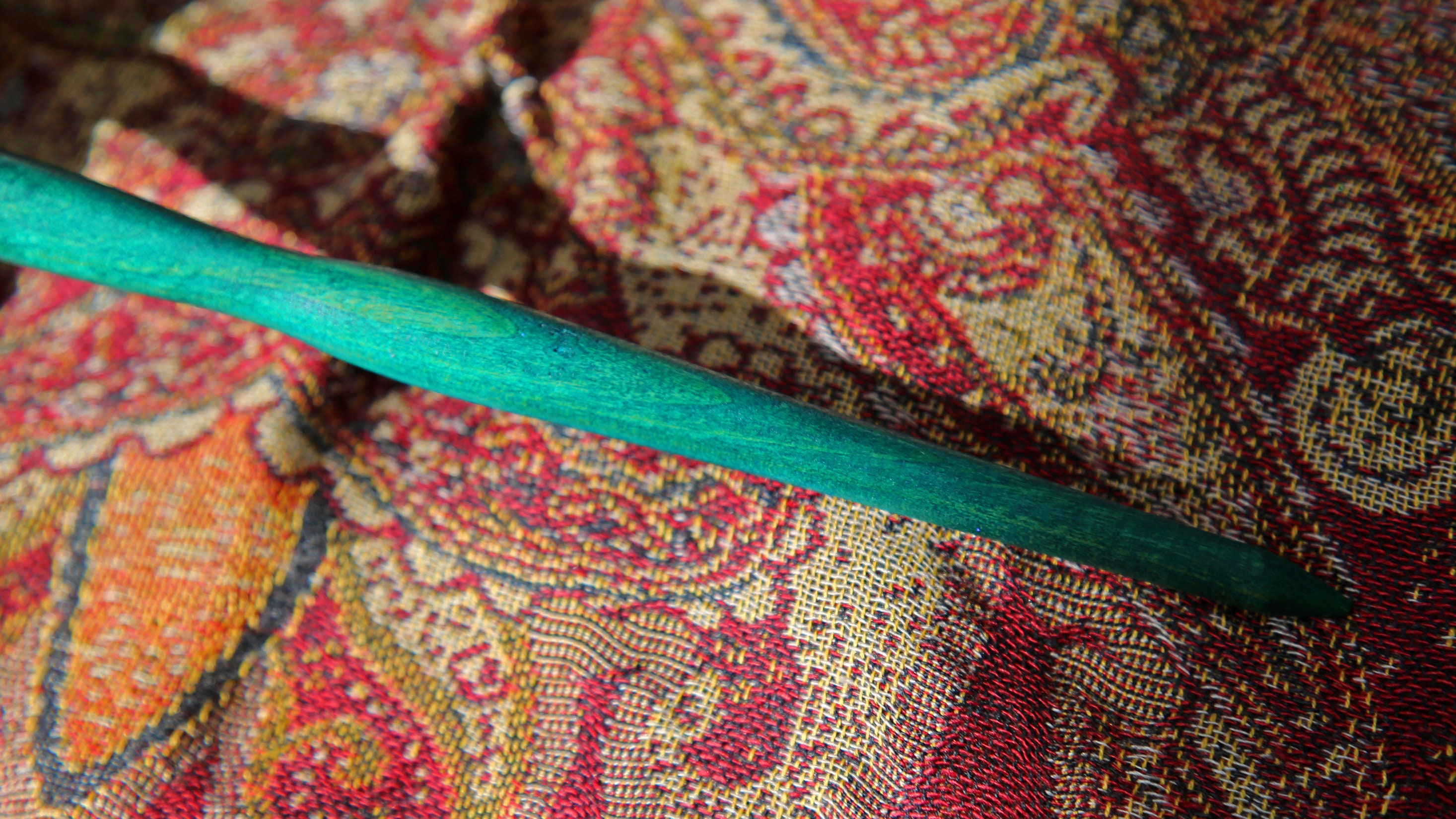 Magic Wand: Spruce Teal Green Dragon's Eye Stone - Etsy