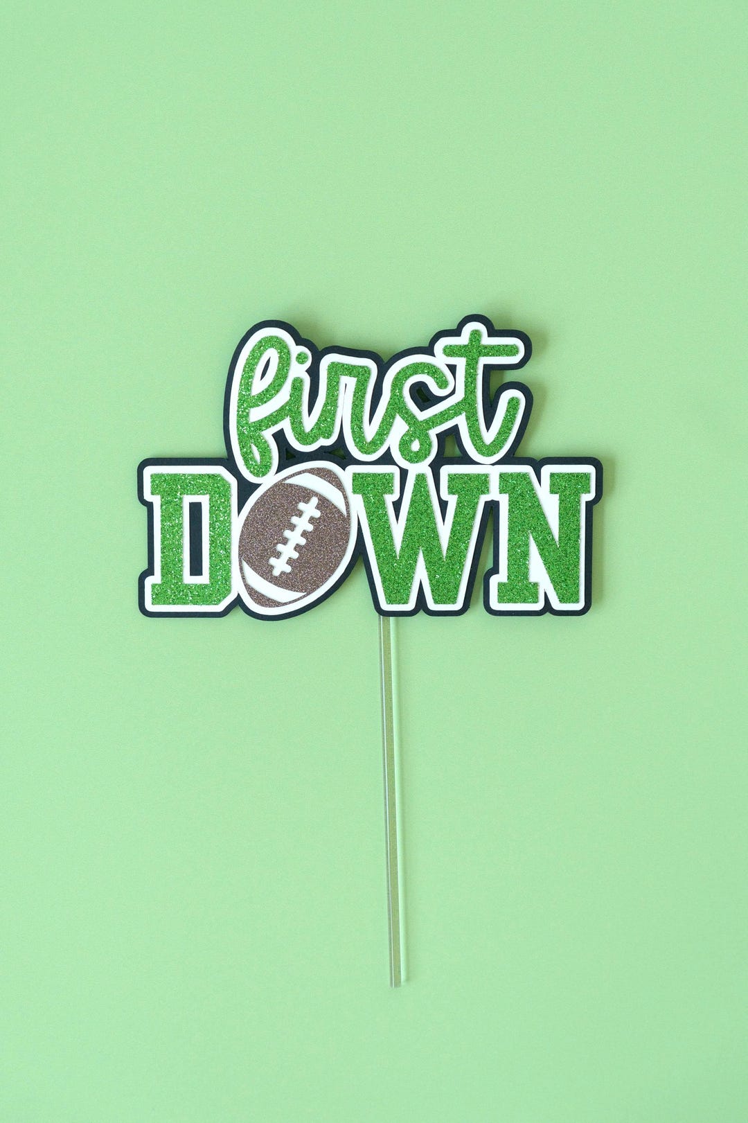 First Down Cake Topper | 1st Year Down | 1st Birthday Party Decorations ...