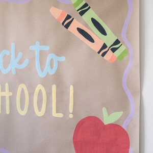Back to School Hand Painted Banner | Custom Hand Painted Banner - Etsy