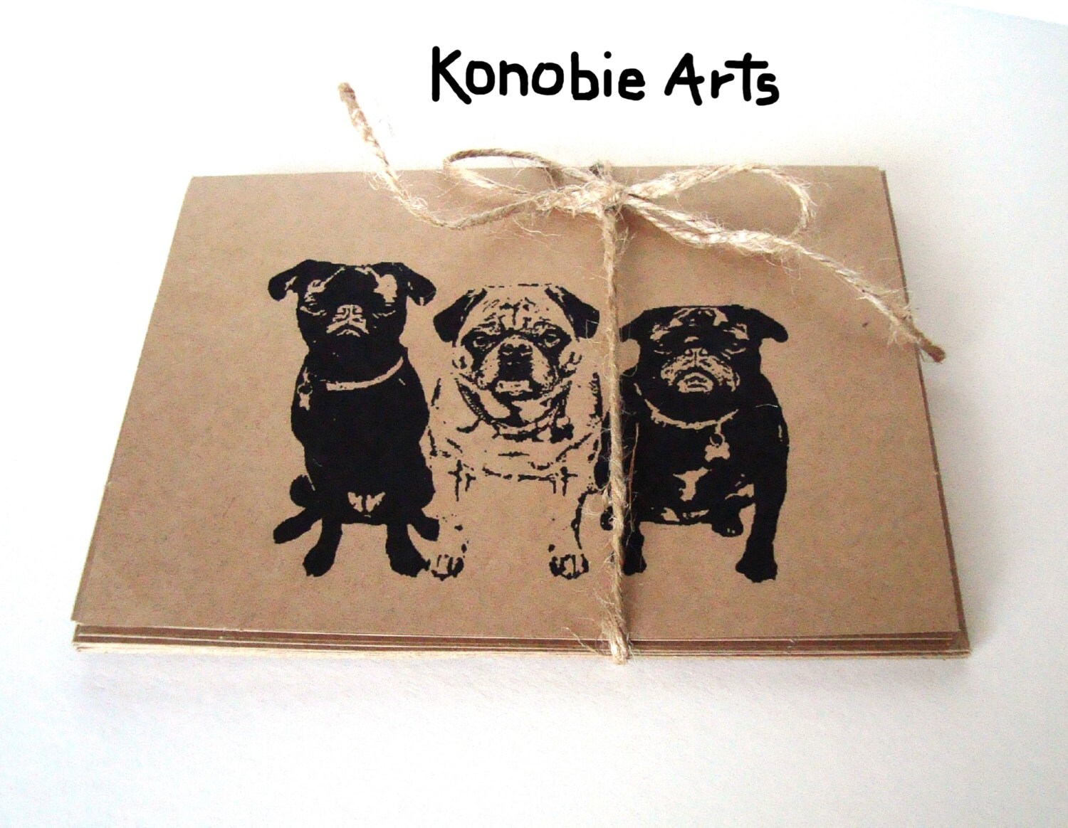 Pug Note Cards, Pug Lover Gift, Handmade Note Cards - Etsy