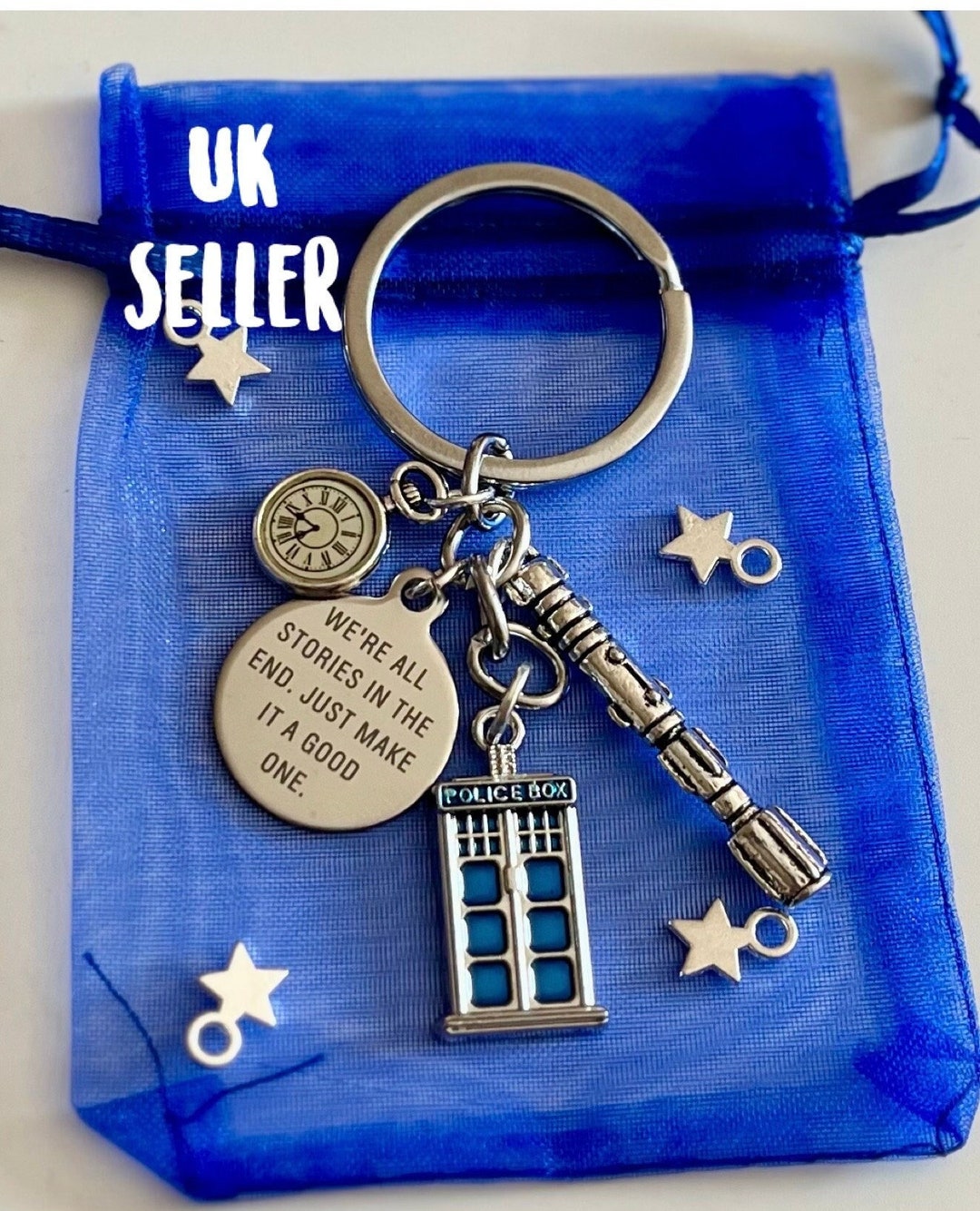 Doctor Who Keyring Gift Dr Who Quality Keychain. Tardis, Sonic ...