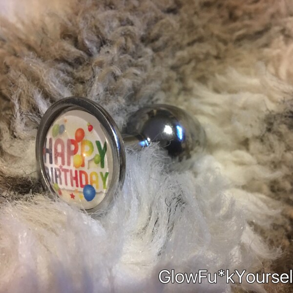 Happy Birthday Anal Plug Etsy
