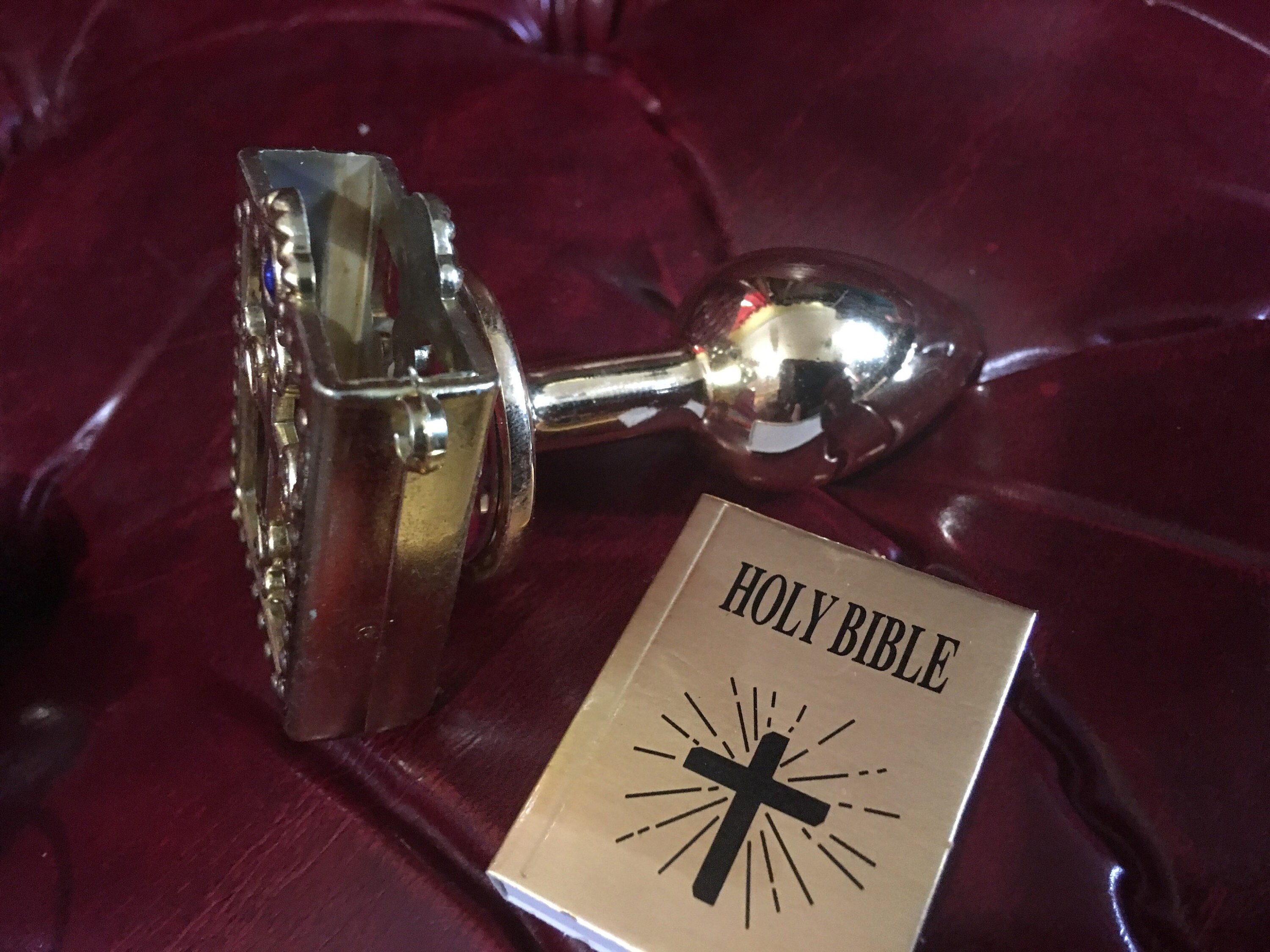Silver or Gold Toned Personal Bible Butt Plug Keep the Good - Etsy