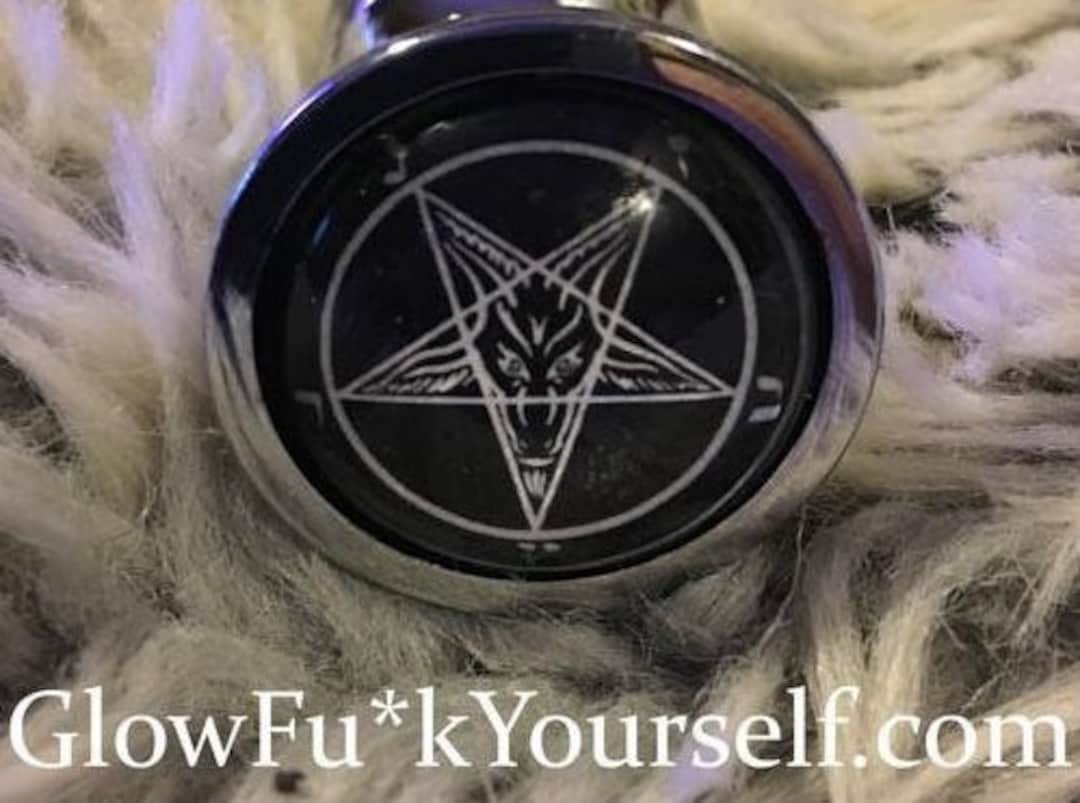 Hail Satan, With a Baphomet Rosary & Paper Weight Set Stainless Steel ...