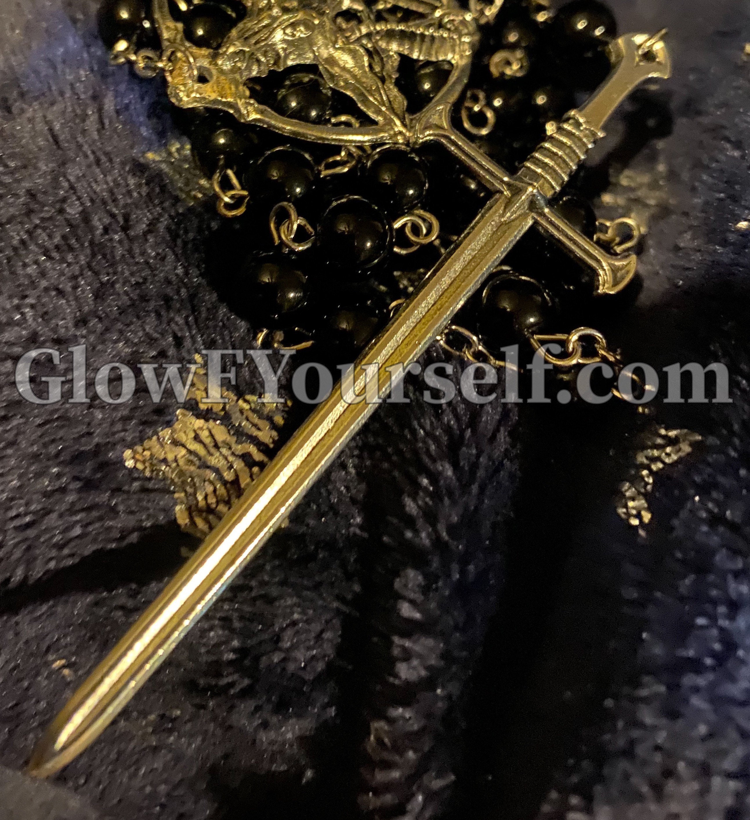 Sigil of Lucifer Rosary: Custom Satanic Prayer Beads - Etsy