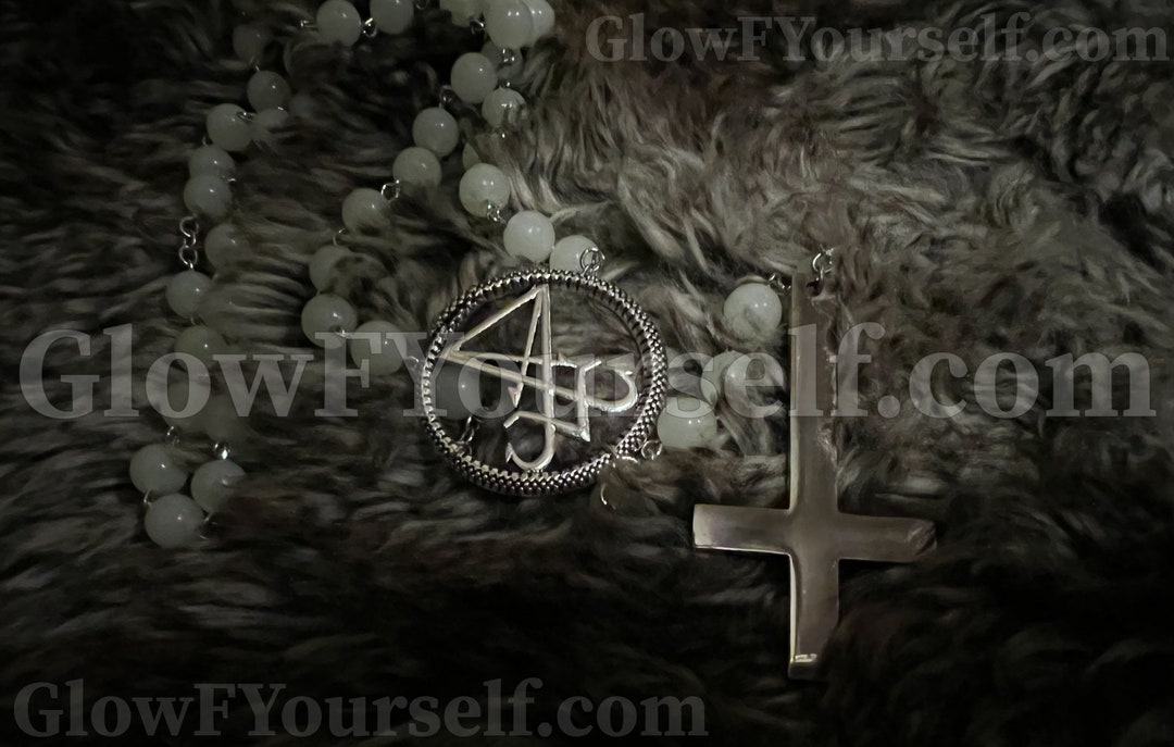 Sigil of Lucifer Rosary: Custom Satanic Prayer Beads - Etsy