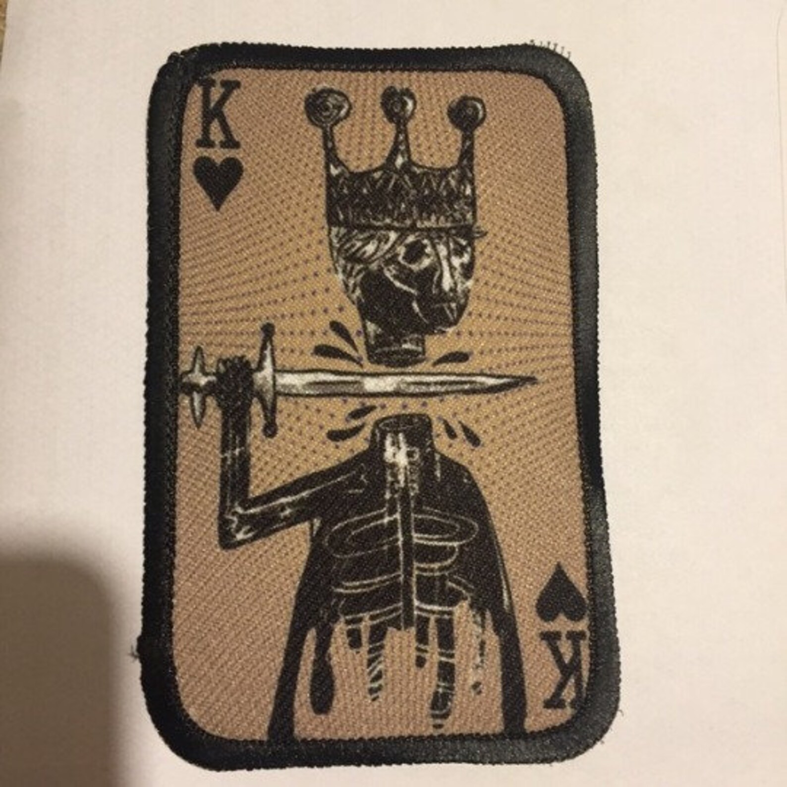 King Playing Card Patch - Etsy