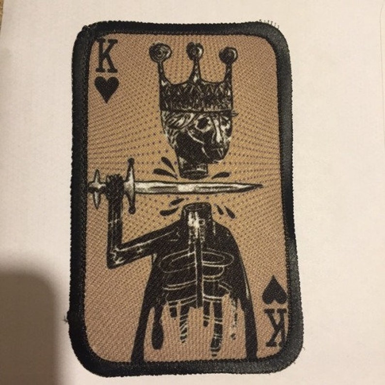 King Playing Card Patch - Etsy