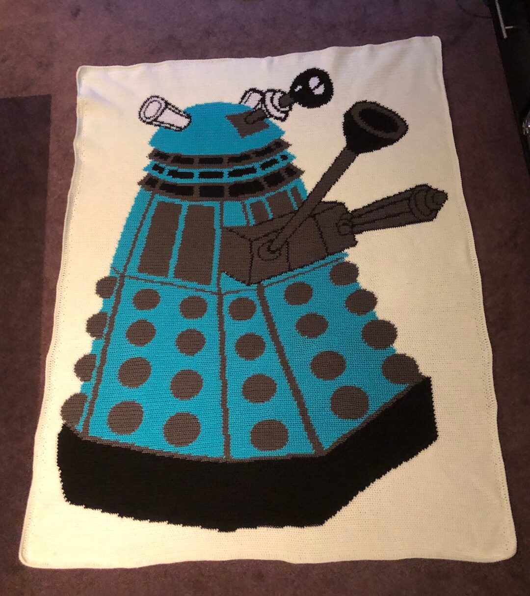Dalek Blanket - GRAPH PATTERN ONLY - Etsy