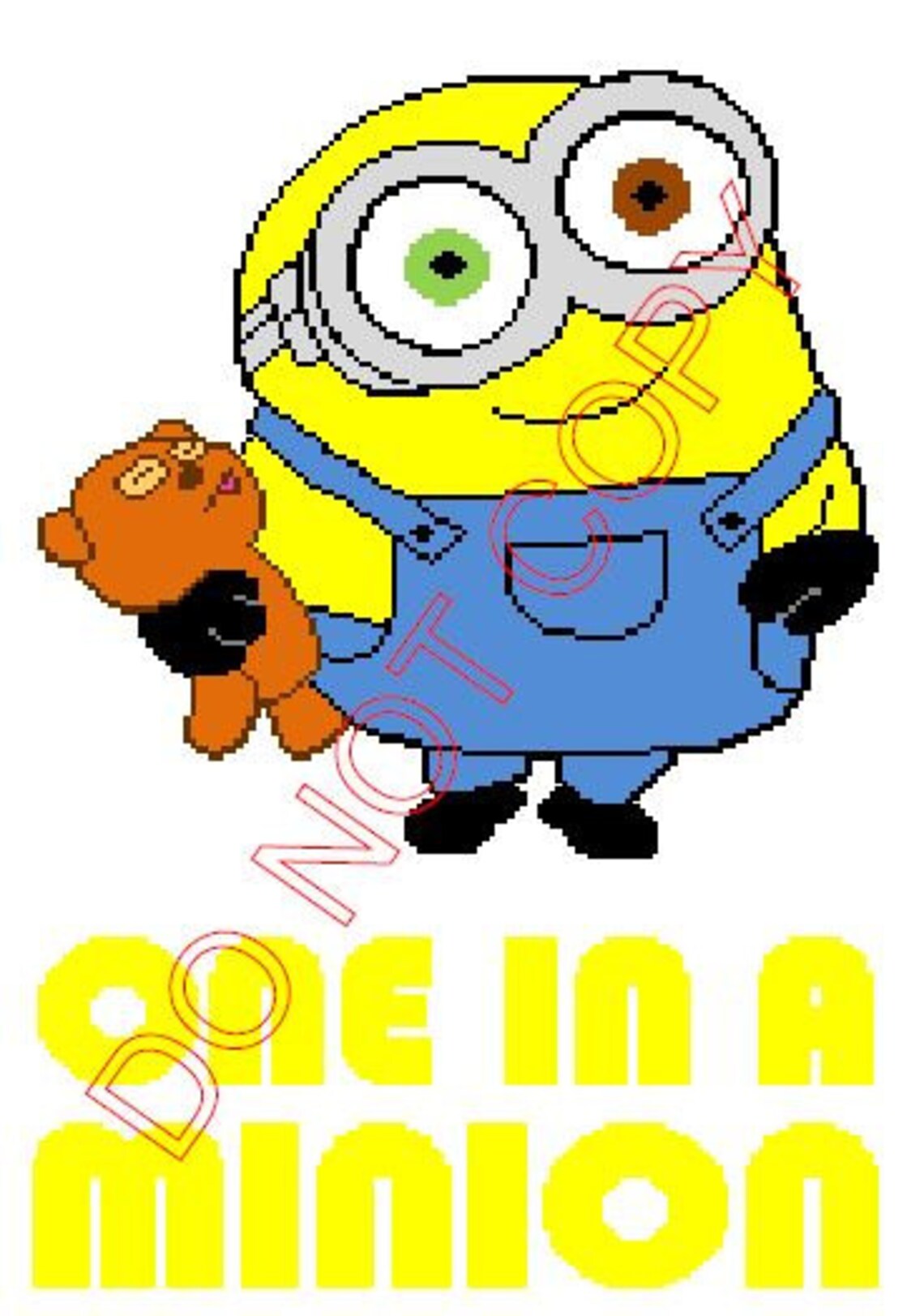 One in a Minion Blanket GRAPH PATTERN ONLY - Etsy Australia