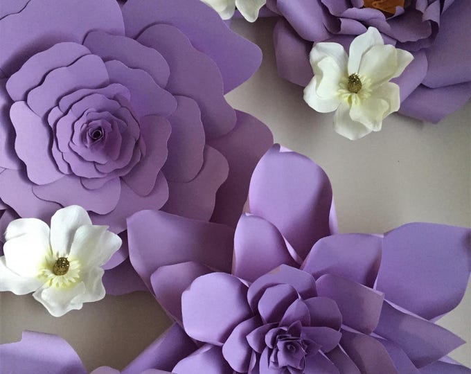 24 Piece Purple Rolled Paper Flowers Assortment - Etsy