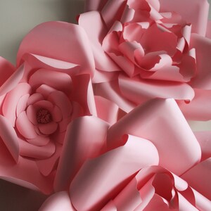 Giant Pink Paper Flower Backdrop,giant Pink Paper Flower Wedding ...
