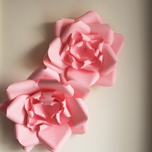 Giant Pink Paper Flower Backdrop,giant Pink Paper Flower Wedding ...
