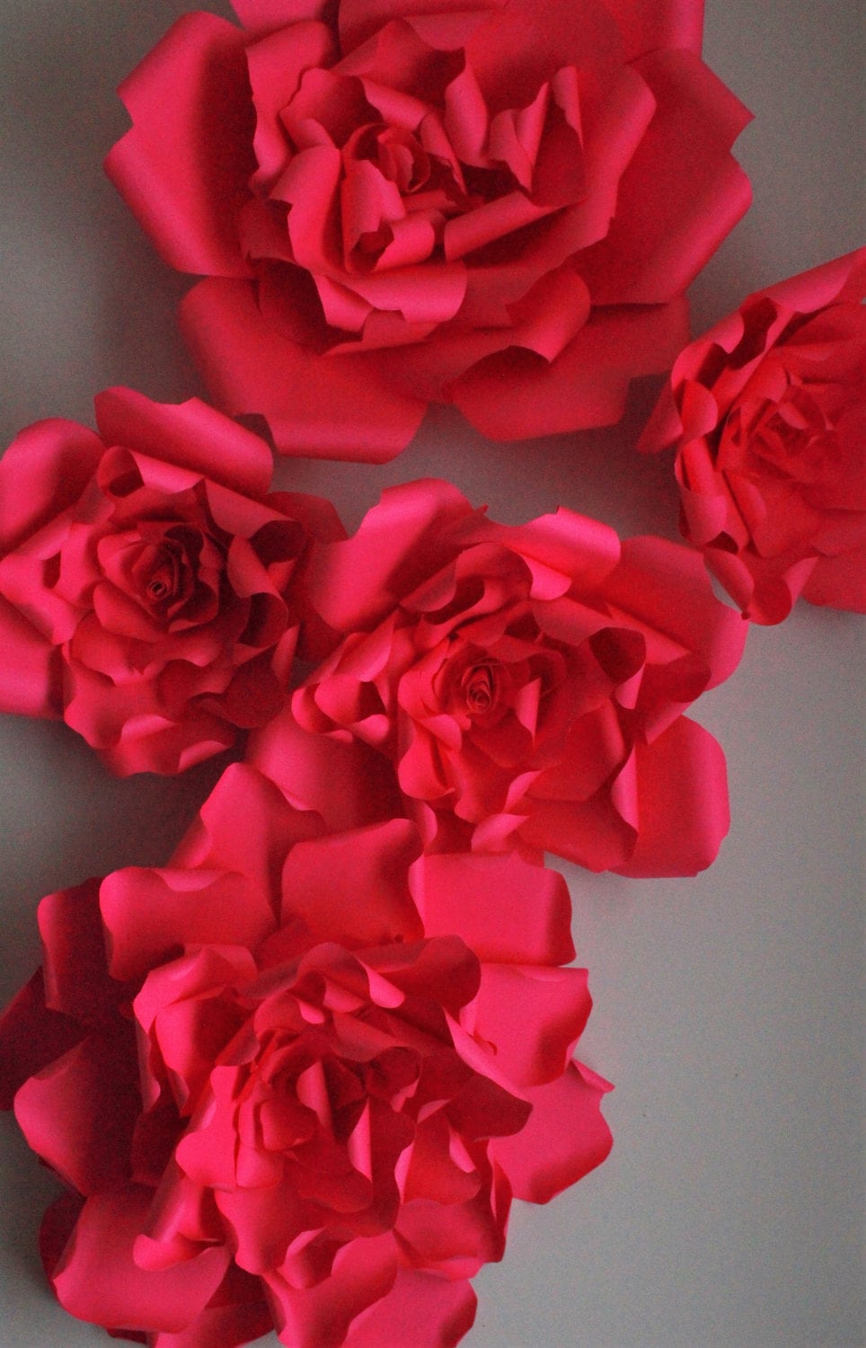 Giant Red Paper Flower Backdrop Flower Backdropred Paper - Etsy