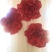 Giant Red Paper Flower Backdrop, Flower Backdrop,red Paper Flower ...