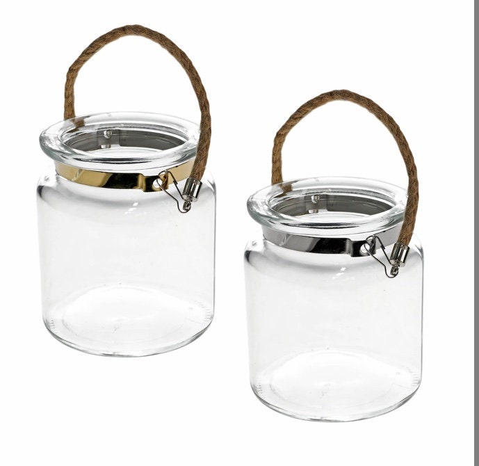 Glass Candle Handle Holder - Etsy