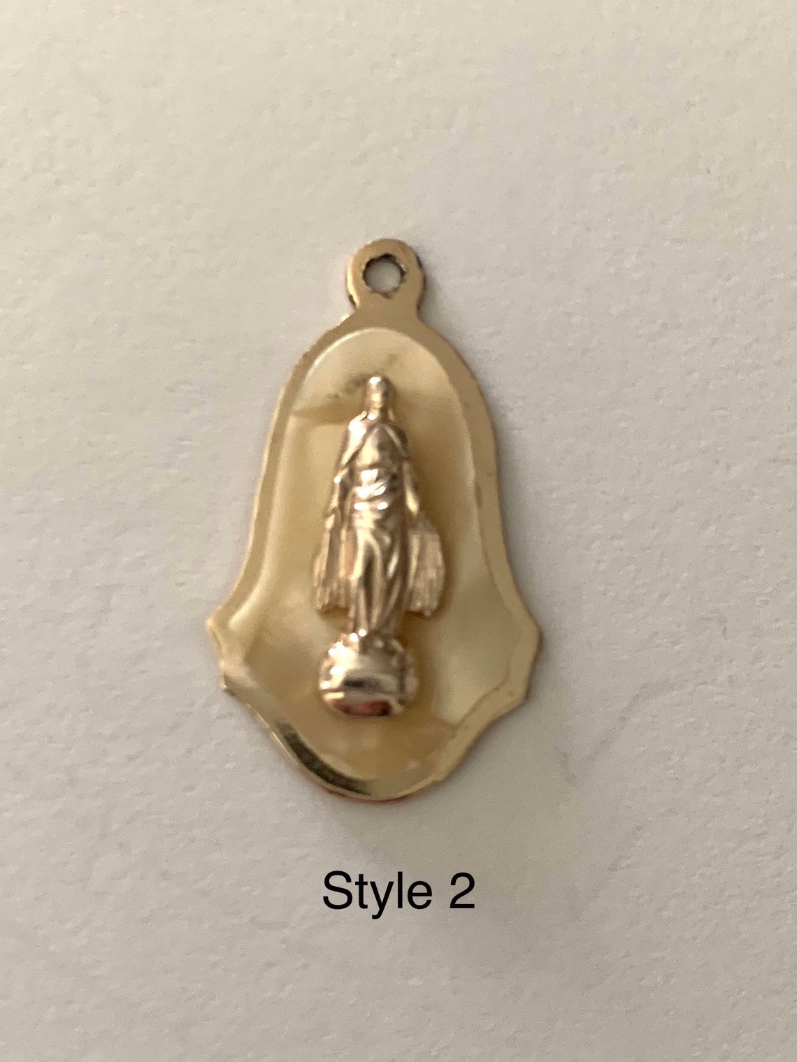 Miraculous Virgin Mary Medallion Immaculate Mary Medallion - Etsy