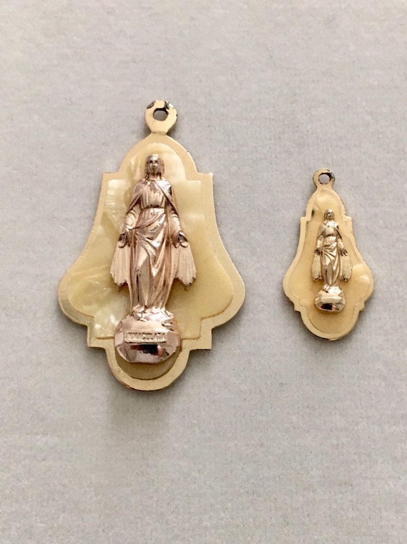 Miraculous Virgin Mary medallion Immaculate Mary medallion | Etsy